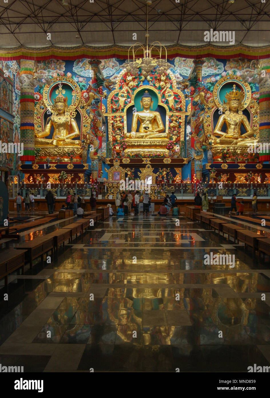 Namdroling Monastery - at Kushalnagar (Bylakuppe) - Coorg, India Stock ...