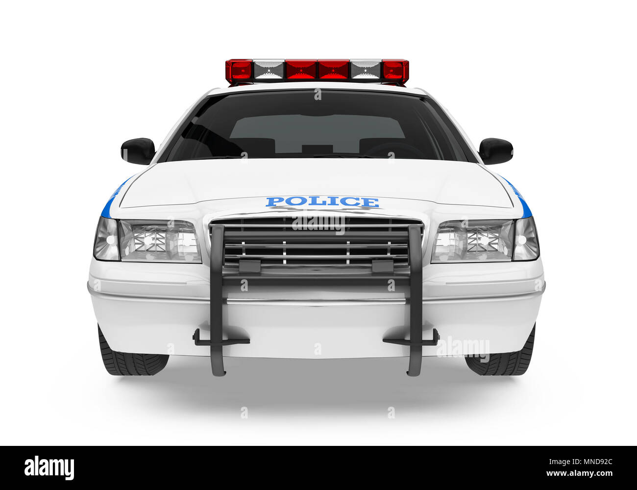 Police Car Isolated Stock Photo - Alamy