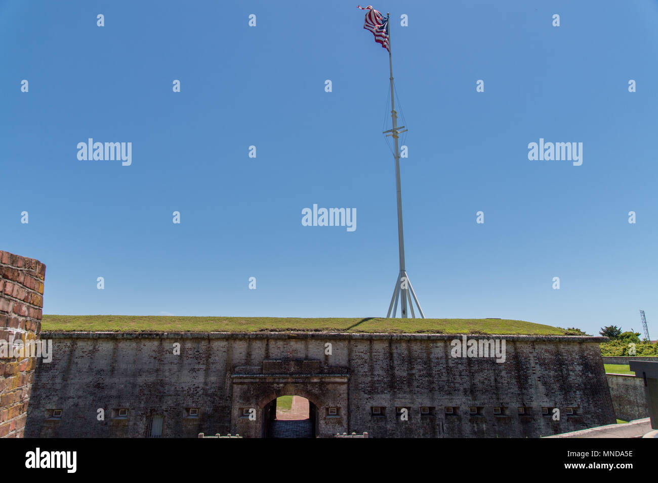 Fort Macon guards the entrance to the Beaufort Harbor in Emerald Isle ...