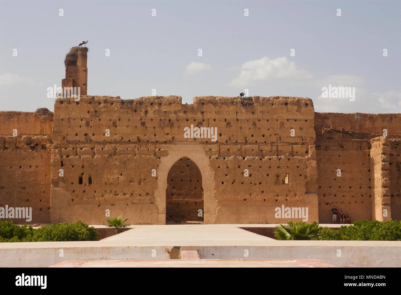The main gate for the ruined El Badi Palace (The Incomparable Palace ...