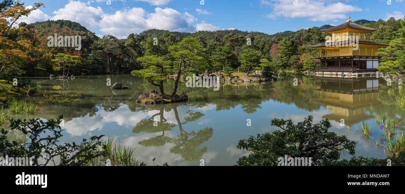 The Golden Pavilion (Kinkaku-ji) and its beautiful garden in Kyoto ...