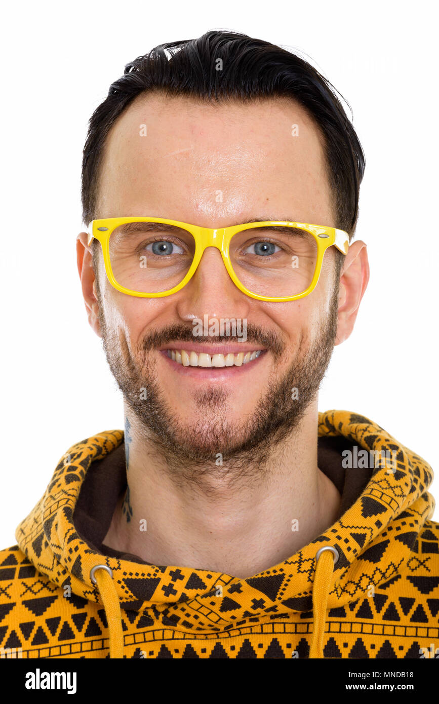 Smiling yellow man hi-res stock photography and images - Alamy