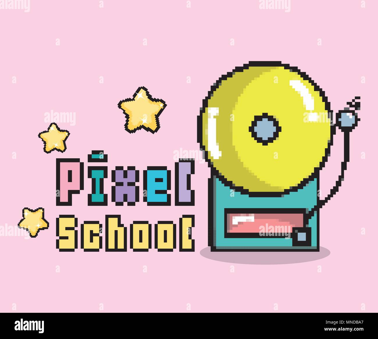 Pixel school art Stock Vector Image & Art - Alamy