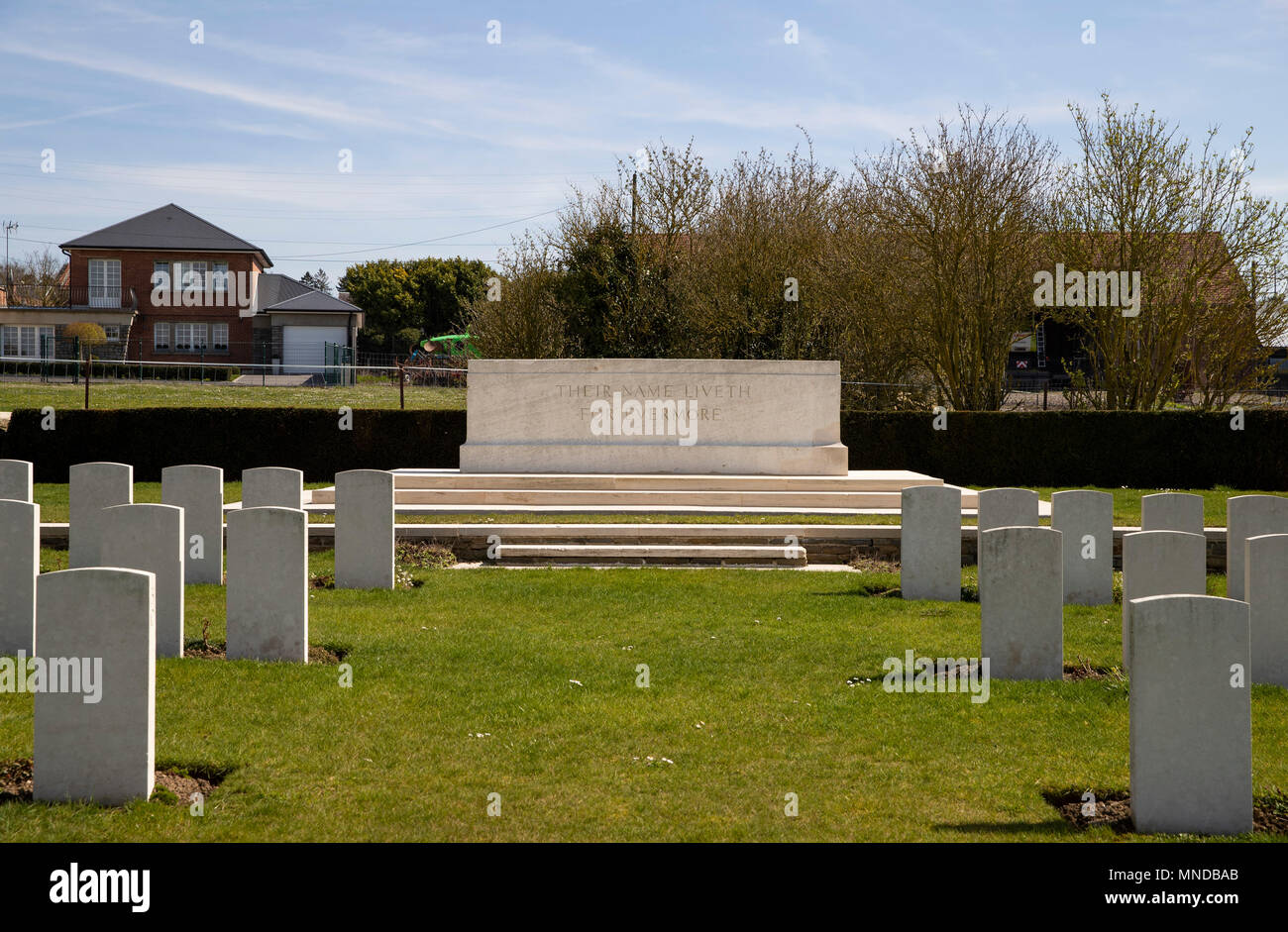 Bellenglise British CWGC Cemetery of the Great War Stock Photo - Alamy