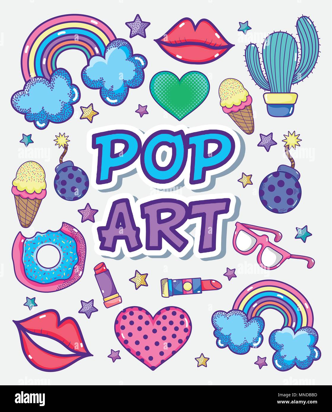 Pop art cartoons Stock Vector Image & Art - Alamy