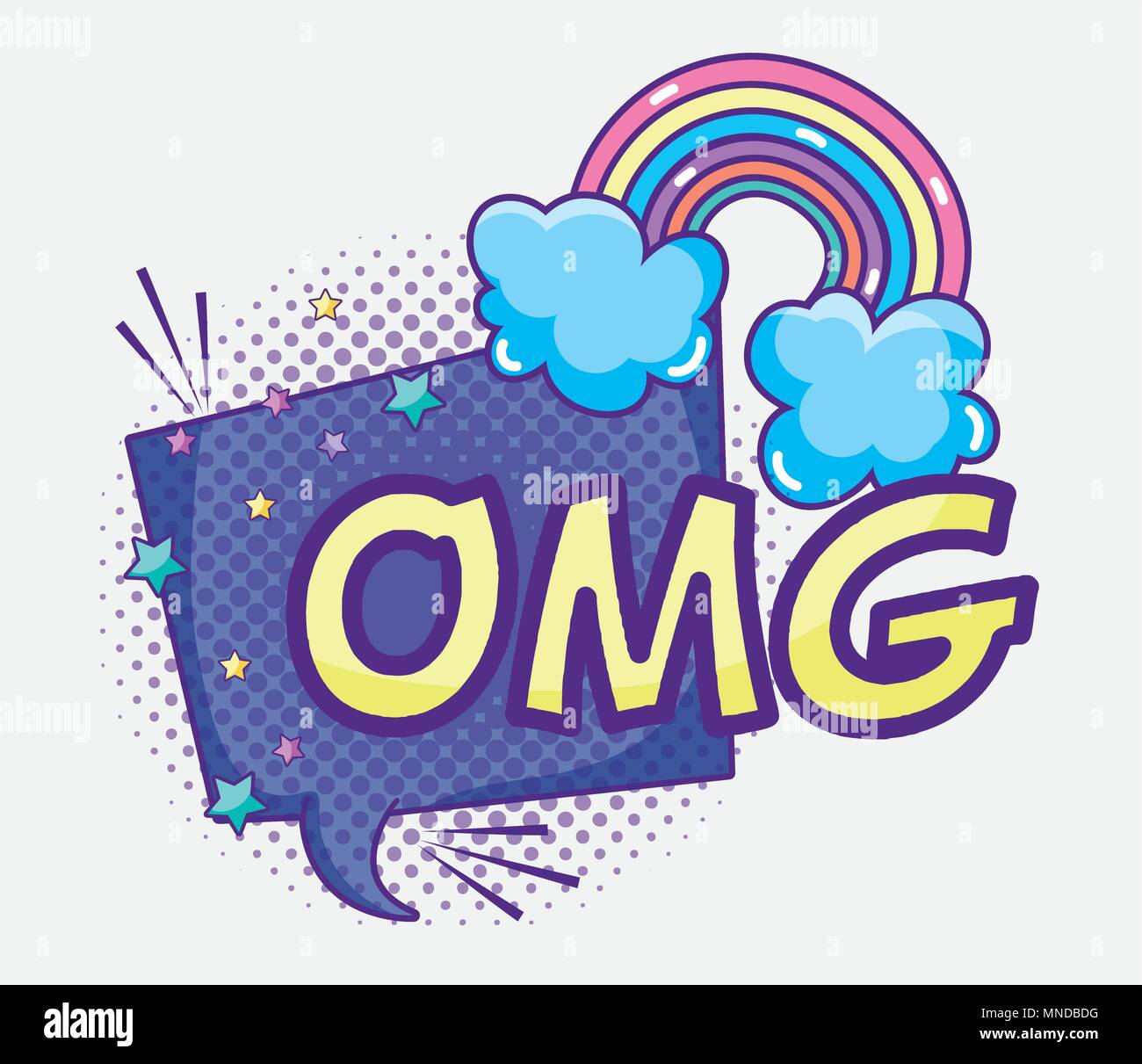 Pop art cartoons OMG Stock Vector Image & Art - Alamy