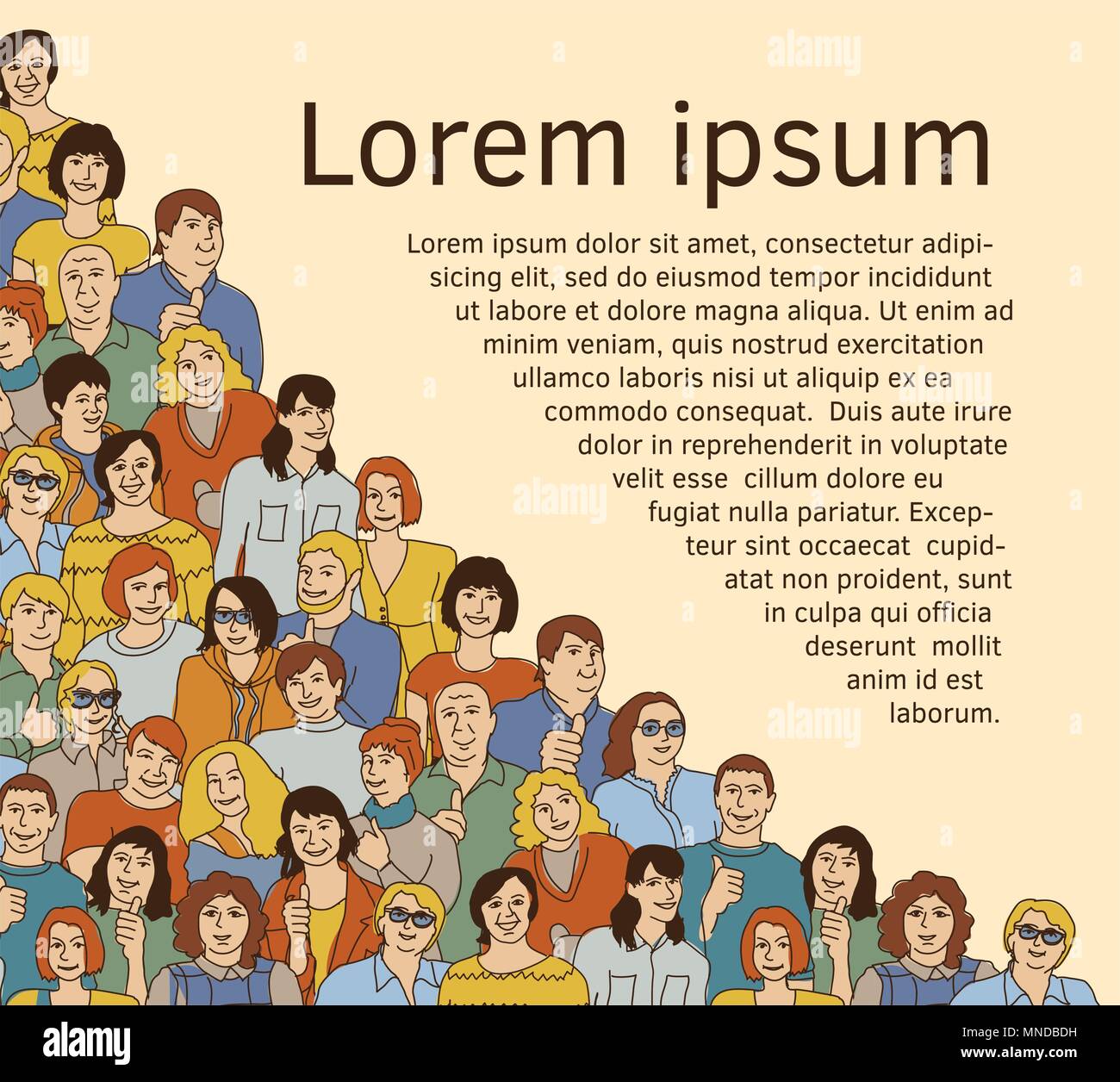 Group thumb Stock Vector Images - Alamy