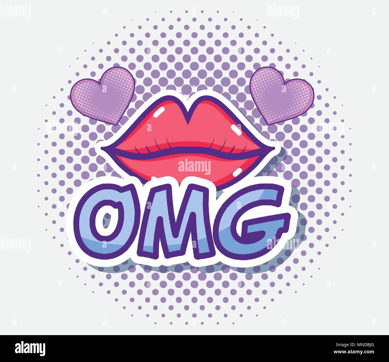 Pop art cartoons OMG Stock Vector Image & Art - Alamy