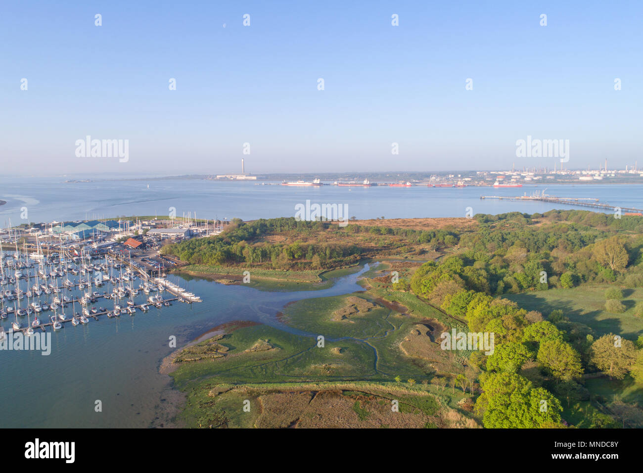 Hamble aerial hi-res stock photography and images - Alamy