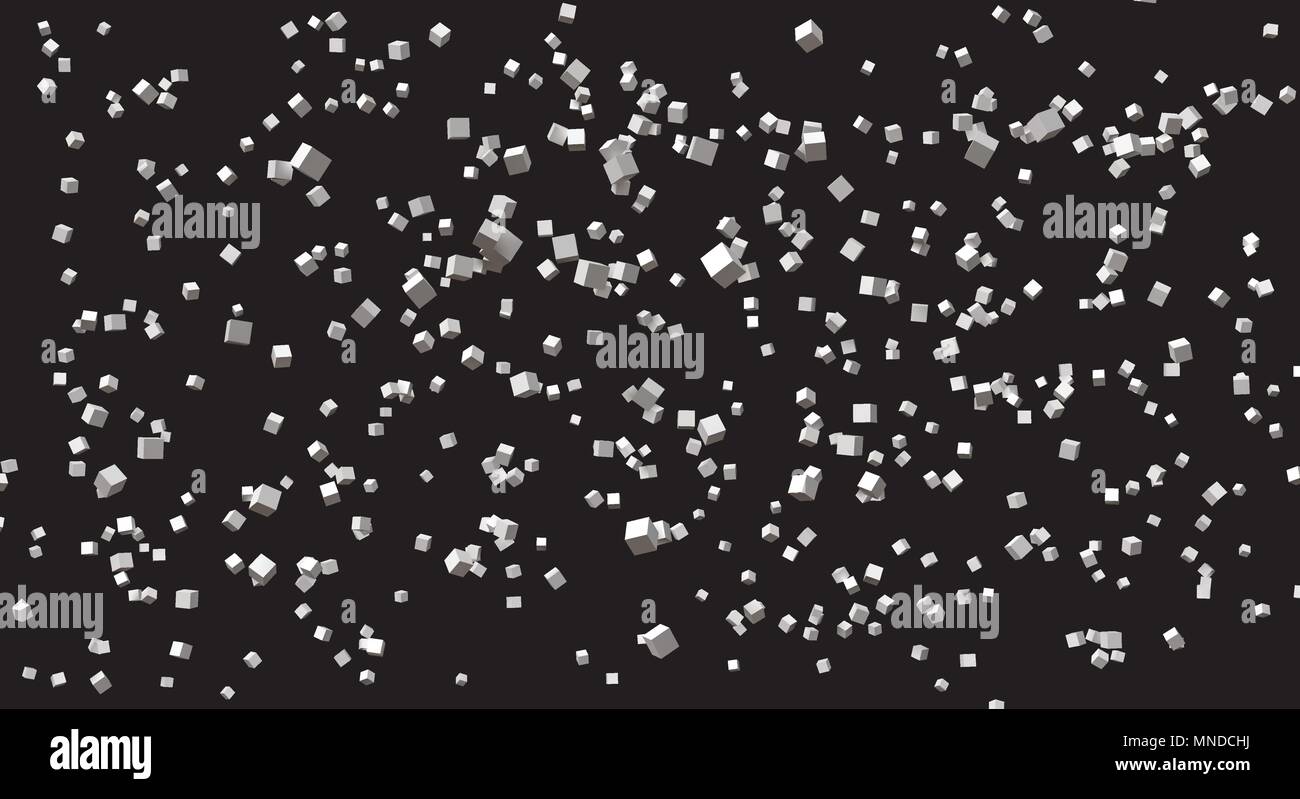 Abstract cubes background random motion Stock Vector Images - Alamy