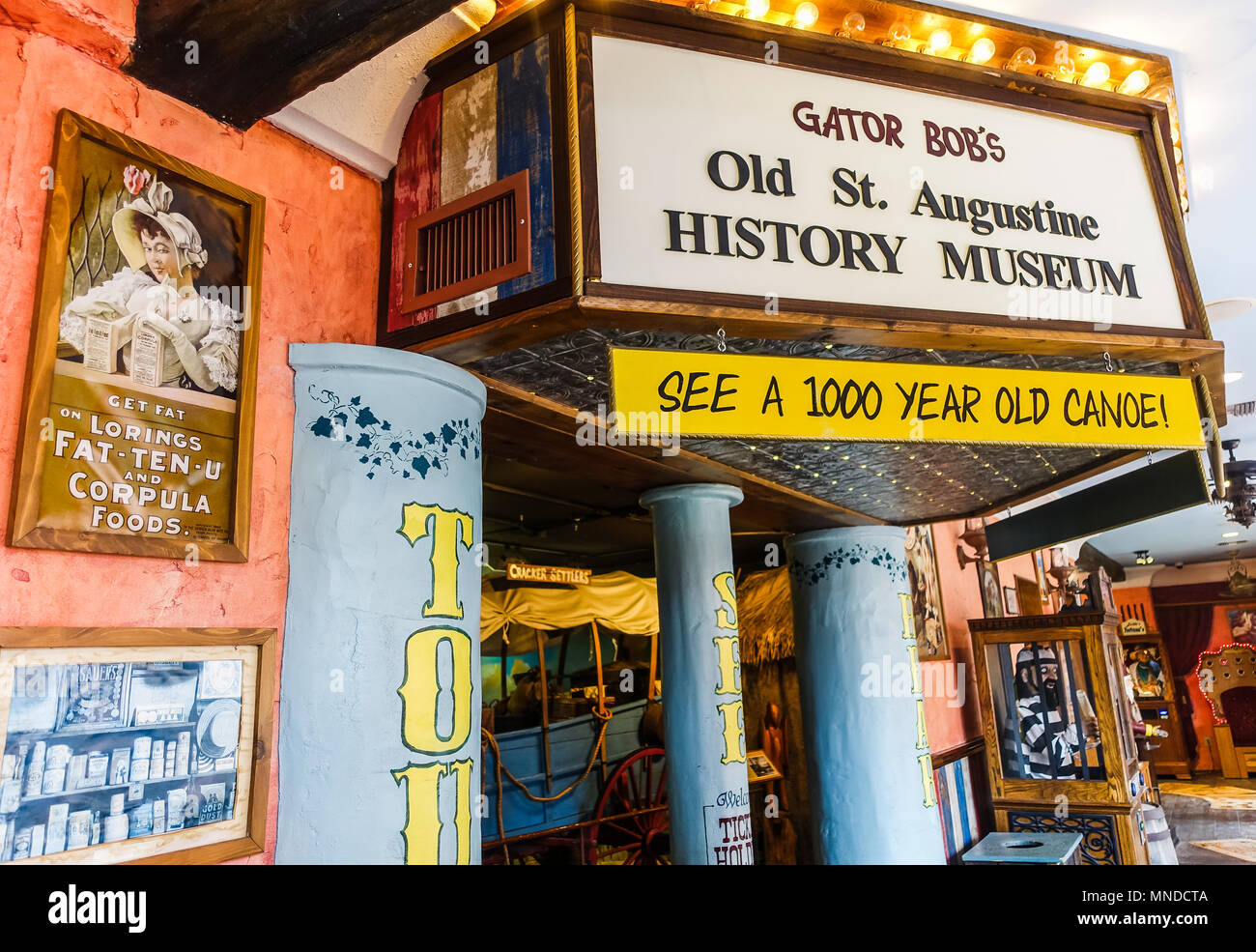 Old St. Augustine History Museum in historic St. Augustine Florida ...