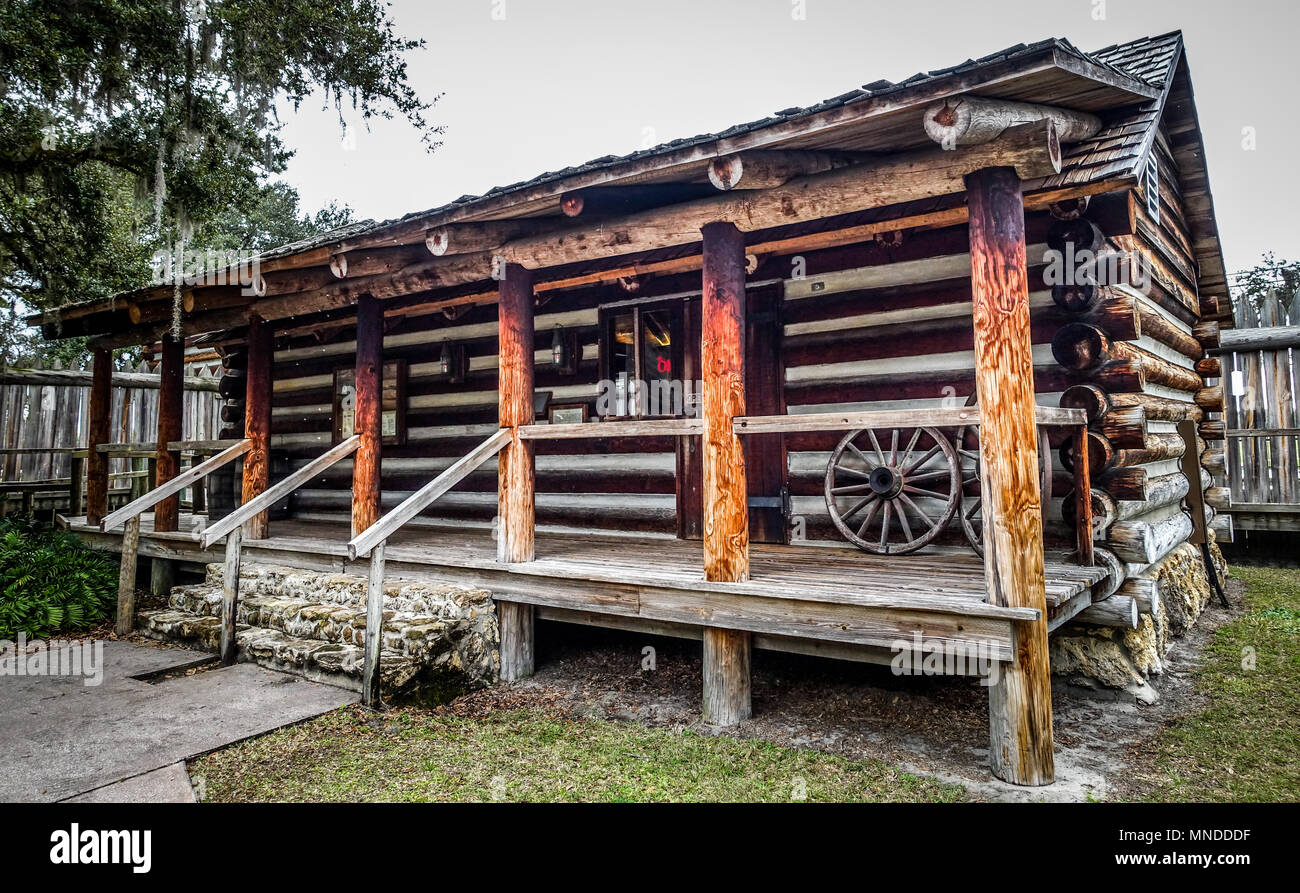 Fort Christmas Historical Park in Florida Stock Photo - Alamy