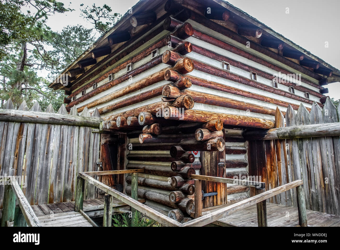 Fort Christmas Historical Park in Florida Stock Photo - Alamy