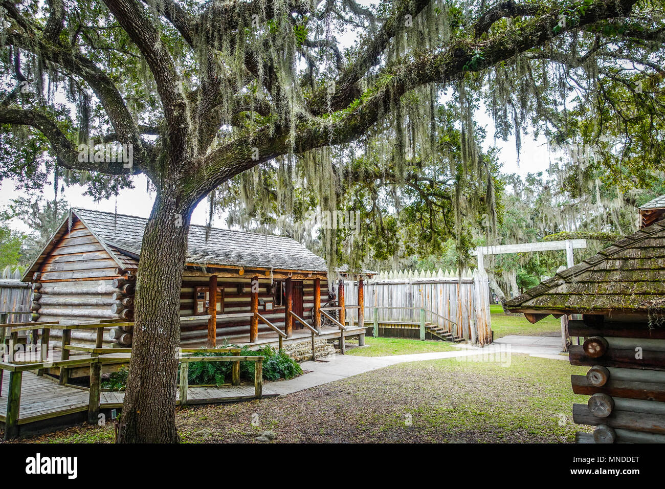 Fort Christmas Historical Park in Florida Stock Photo - Alamy