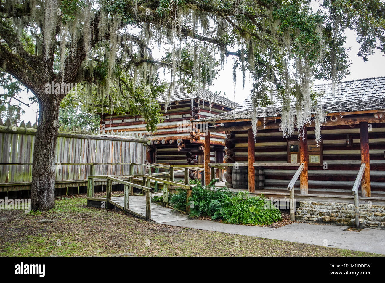 Fort Christmas Historical Park in Florida Stock Photo - Alamy