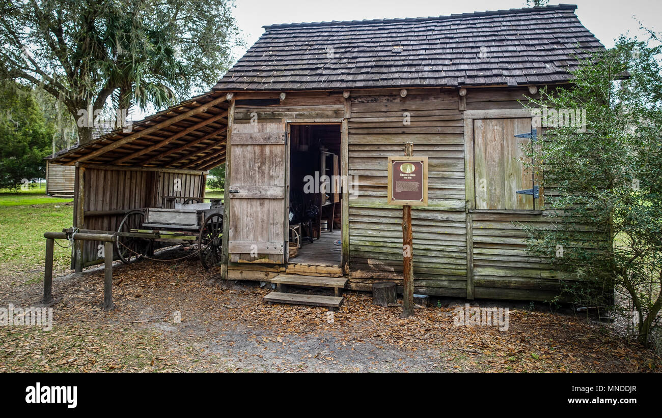 Fort Christmas Historical Park in Florida Stock Photo - Alamy