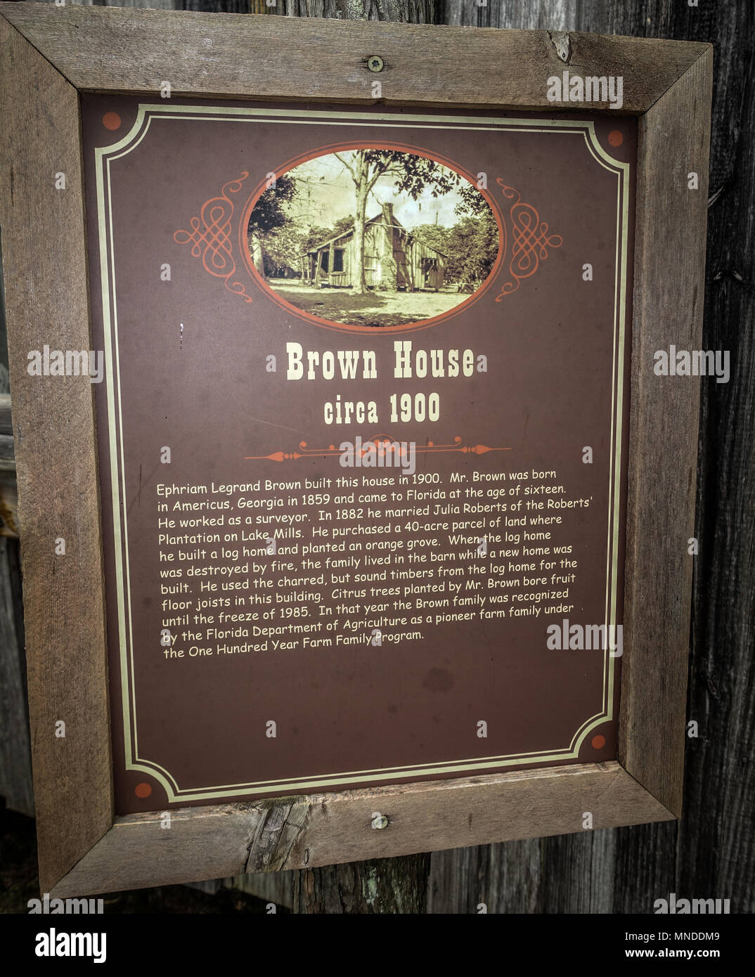 Fort Christmas Historical Park in Florida Stock Photo - Alamy