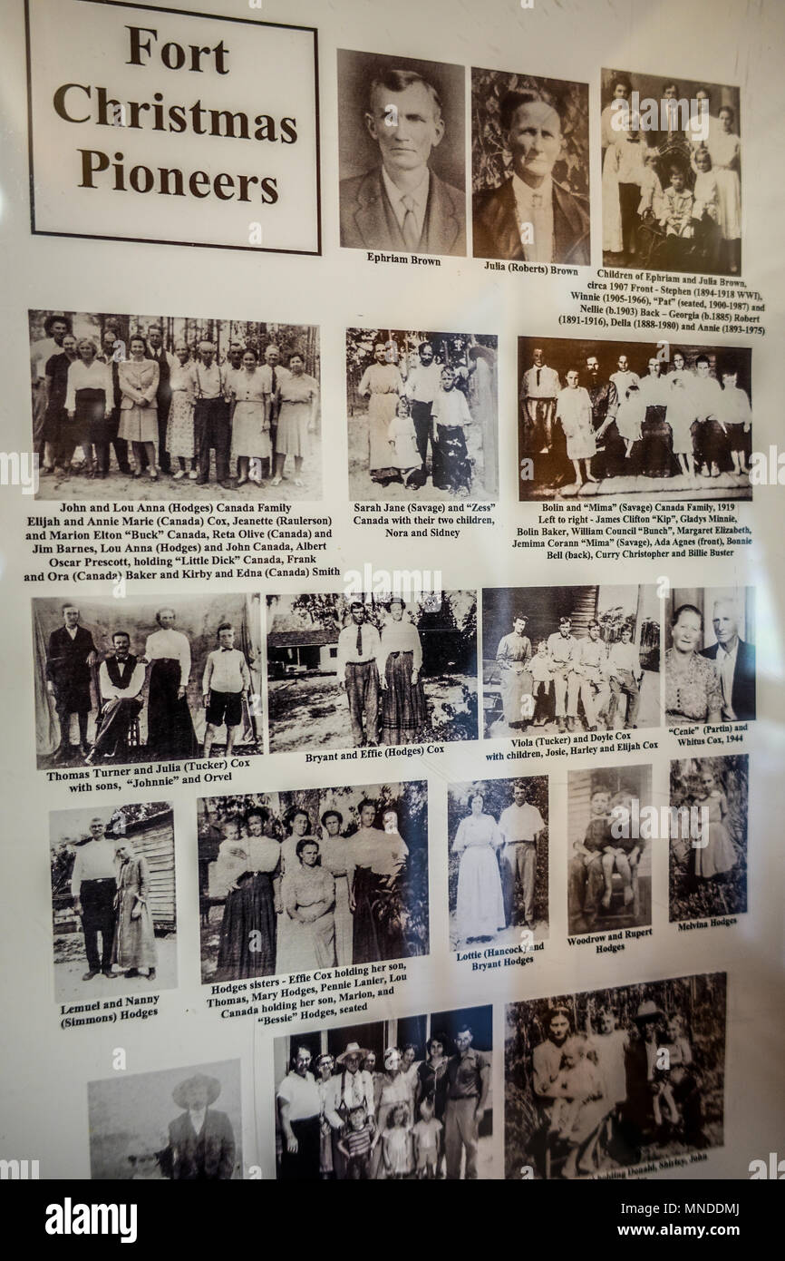 Fort Christmas Historical Park in Florida Stock Photo - Alamy