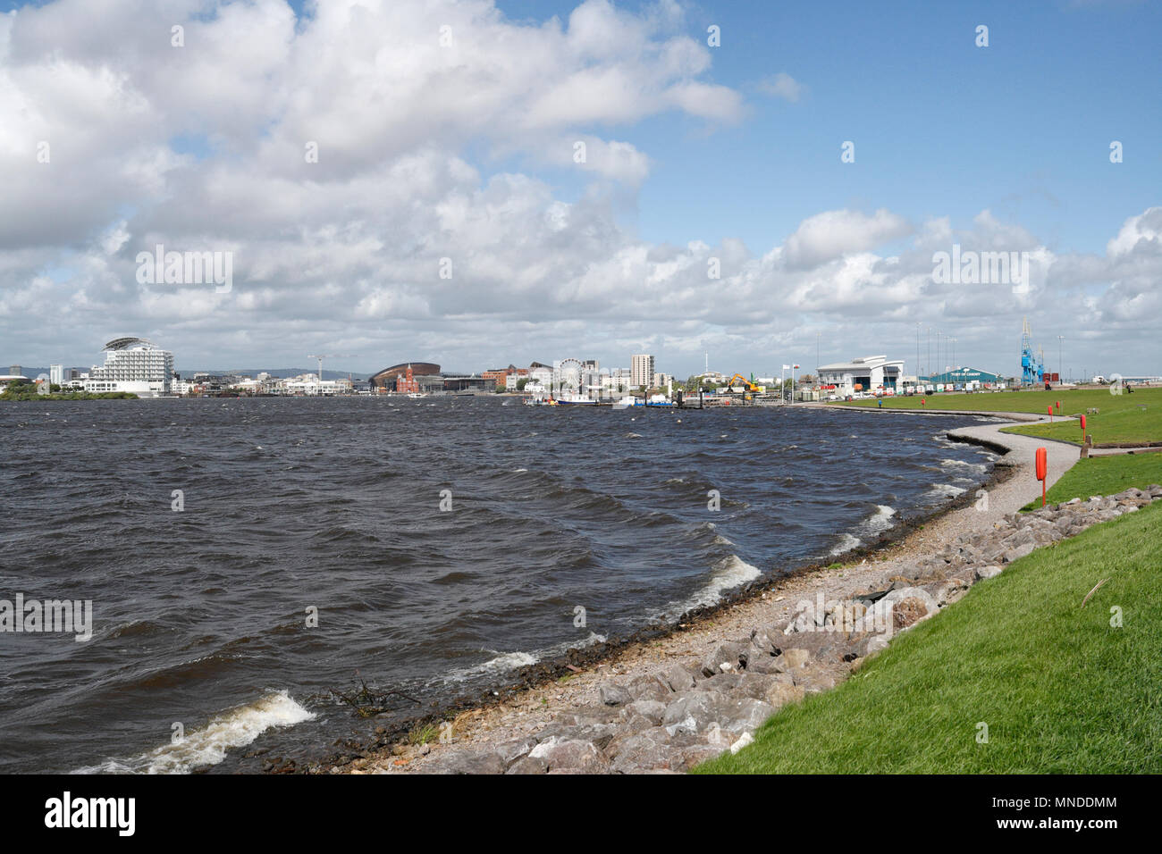 Cardiff Bay Barrage and Lake, Wales UK, body of water Stock Photo - Alamy