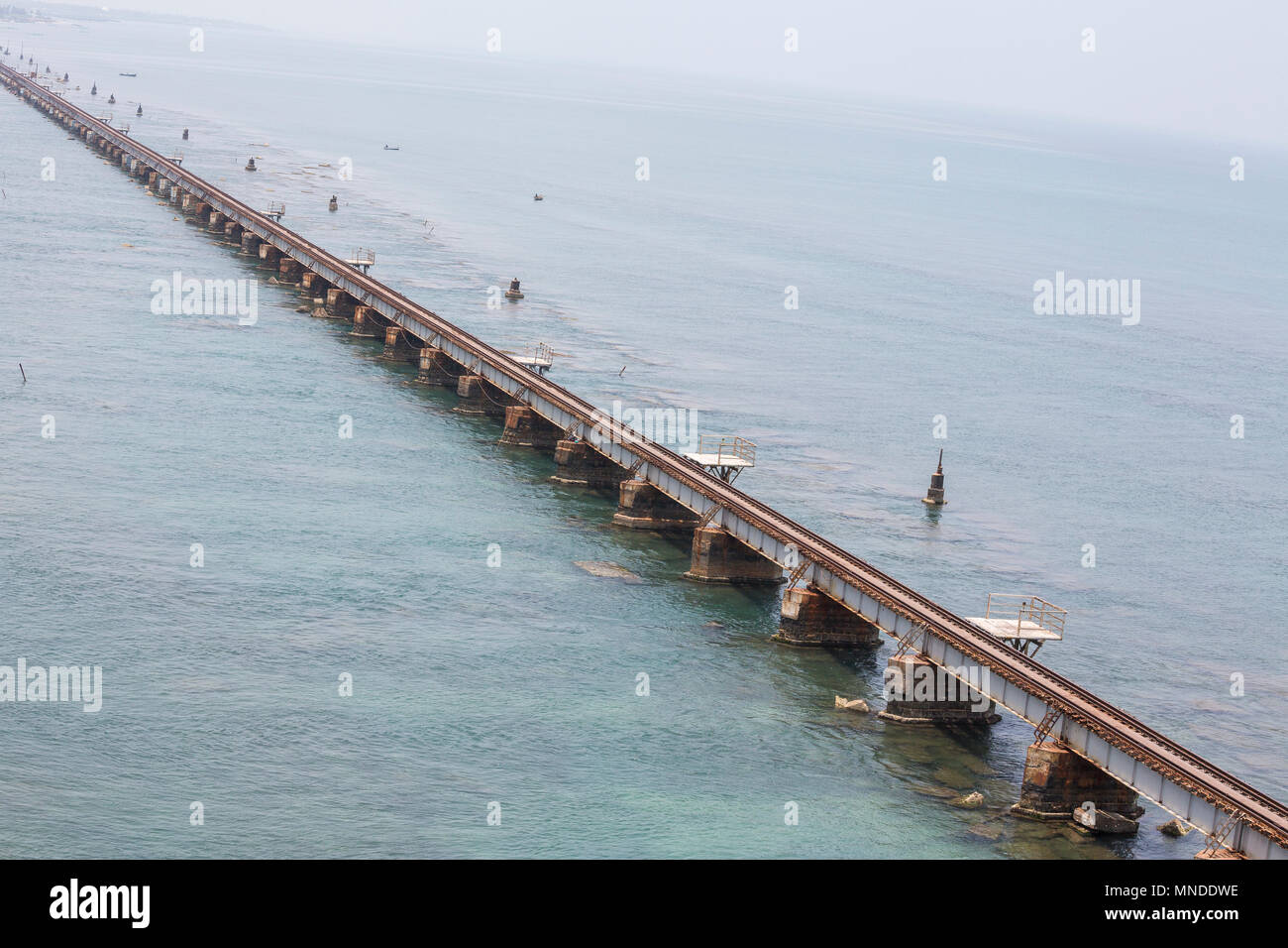 Pamban Bridge is a railway bridge which connects the town of Rameswaram ...