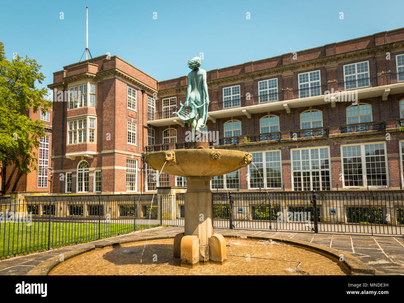 Terpischore statue, cadbury factory, Bournville UK Stock Photo - Alamy
