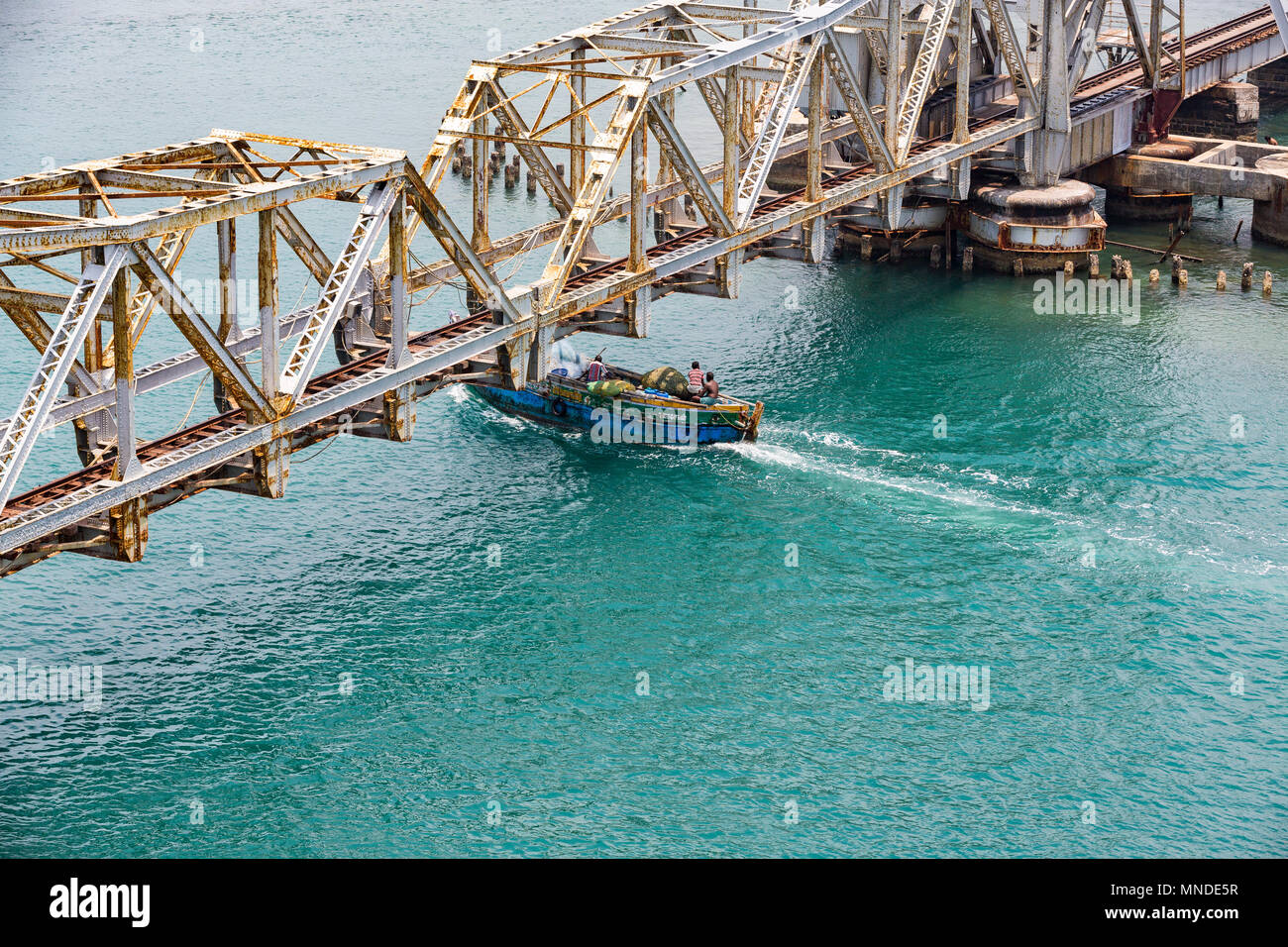 Pamban Bridge is a railway bridge which connects the town of Rameswaram ...
