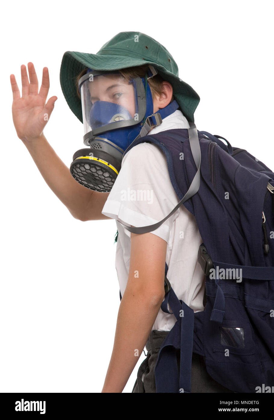 Boy Wearing Gas Mask High Resolution Stock Photography and Images - Alamy