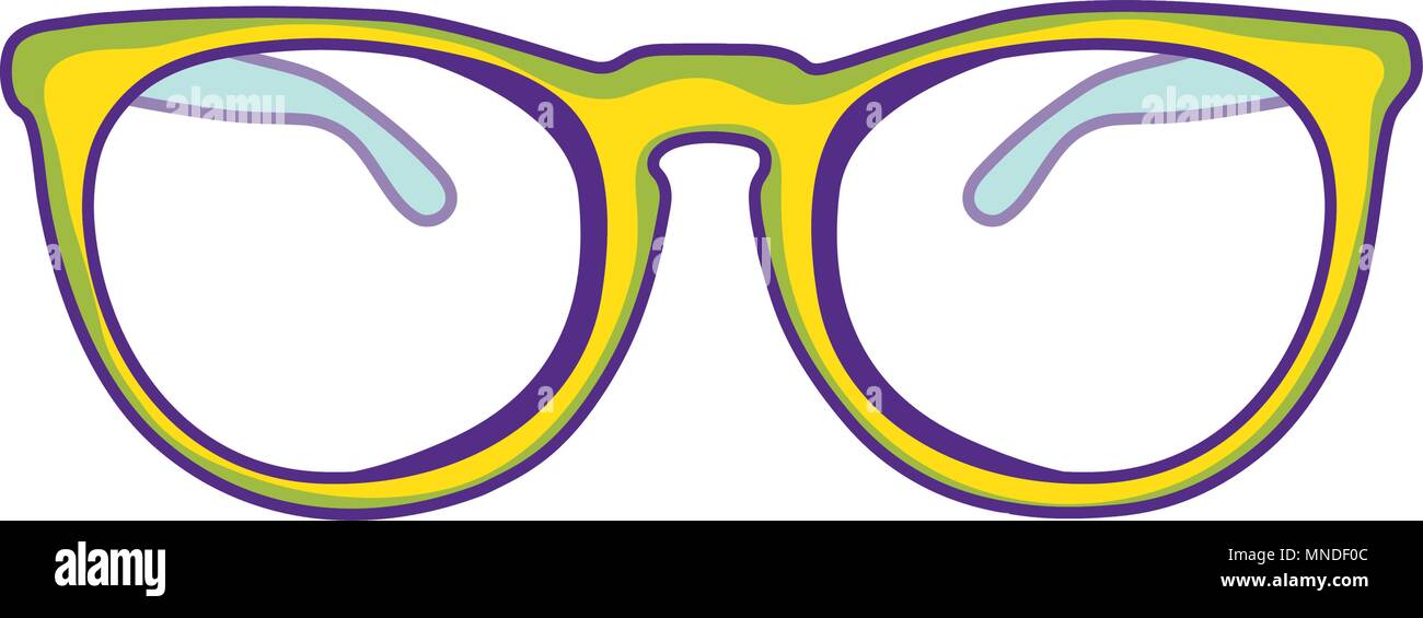glasses object optical with frame style Stock Vector Image & Art - Alamy