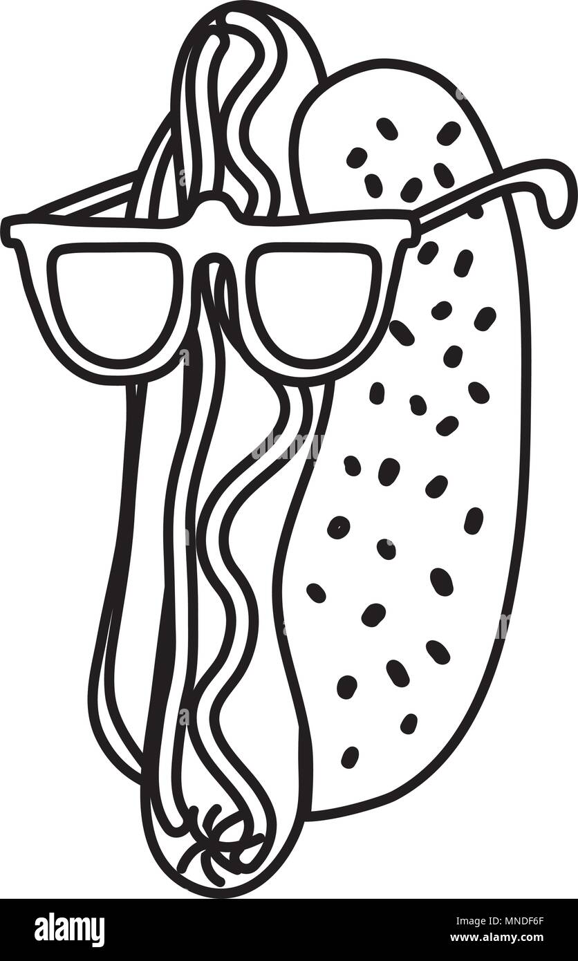 Sausage glasses Stock Vector Images - Alamy