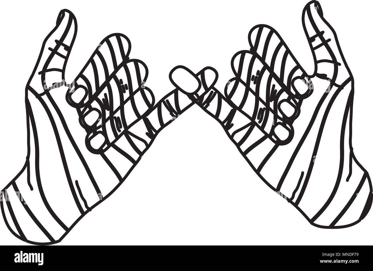 Promise Hand Sign Stock Vector Images - Alamy