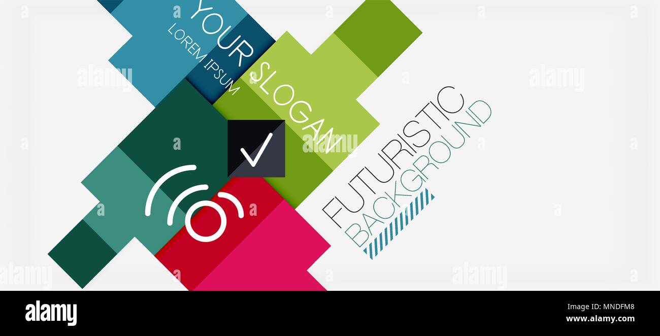 Square shapes banner design, geometric abstract background. Square ...