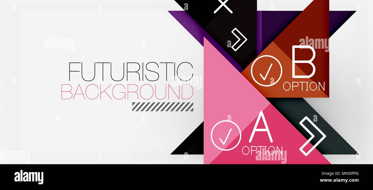 Minimalistic triangle modern banner design, geometric abstract background. Minimalistic triangle ...
