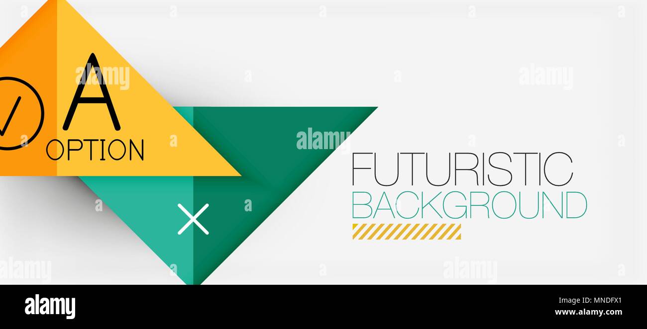 Minimalistic triangle modern banner design, geometric abstract ...