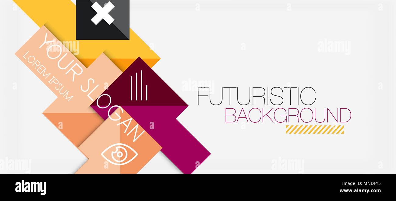 Square shapes banner design, geometric abstract background. Square ...