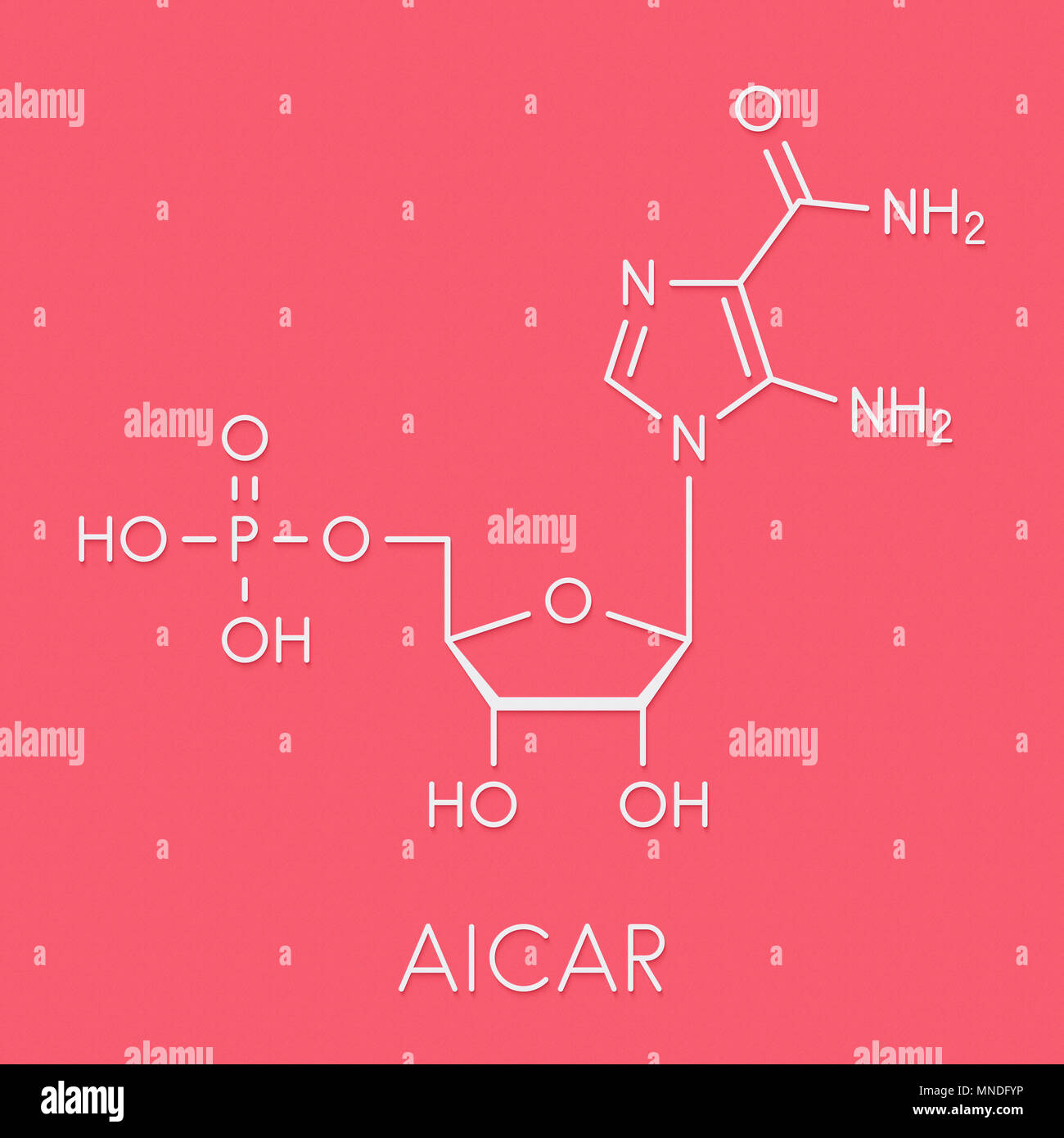 AICA ribonucleotide (AICAR) performance enhancing drug molecule. Used ...