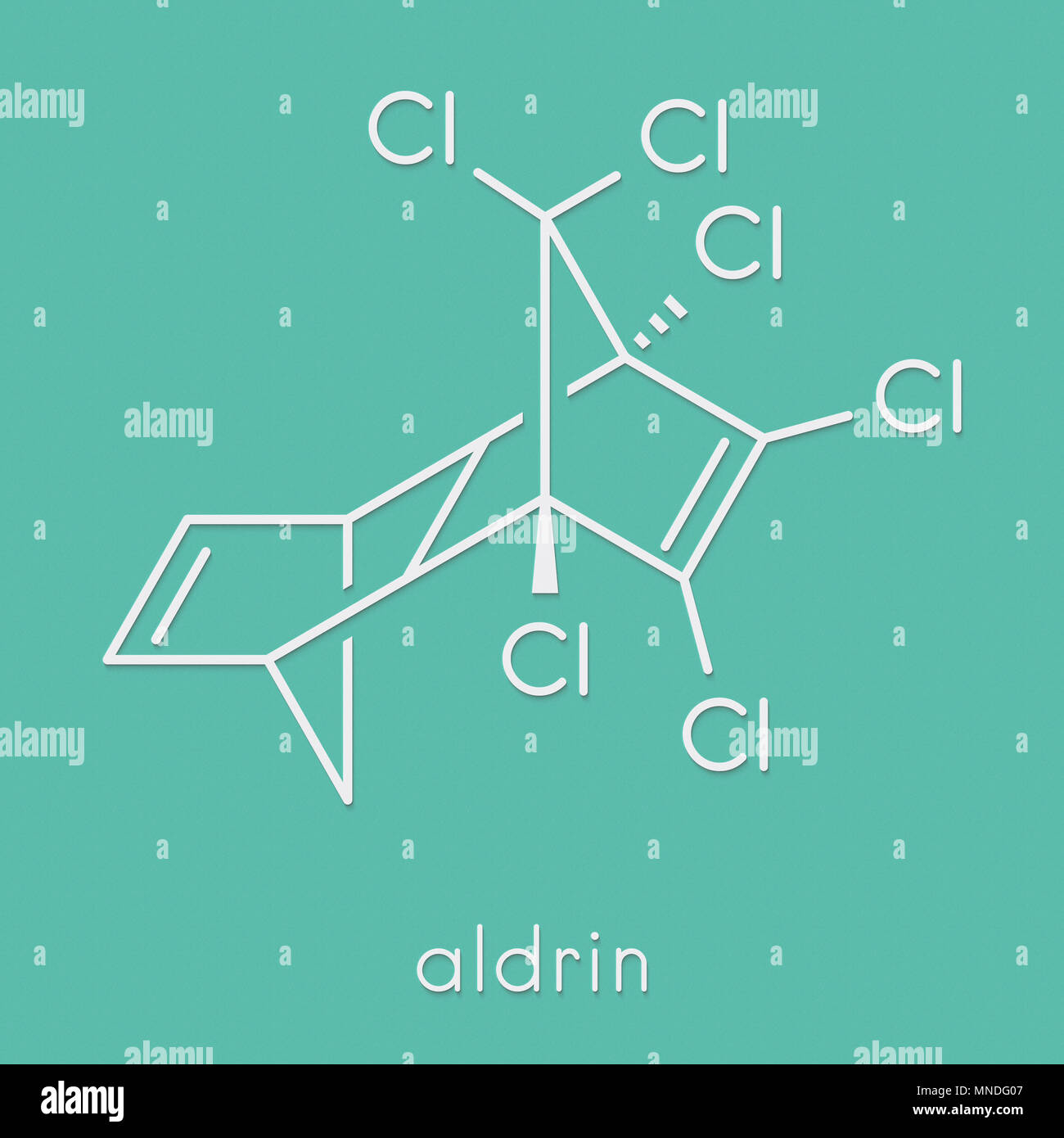 Aldrin banned pesticide molecule hi-res stock photography and images ...