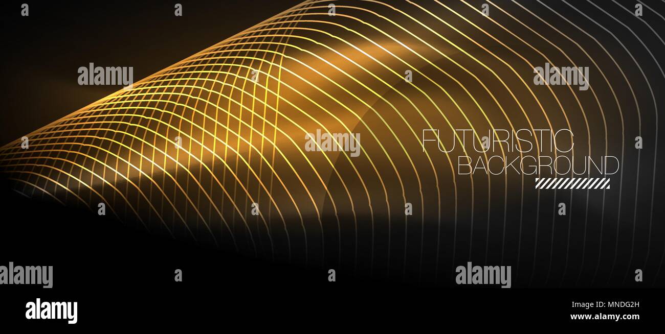 Hi-tech futuristic techno background, neon shapes and dots. Hi-tech ...