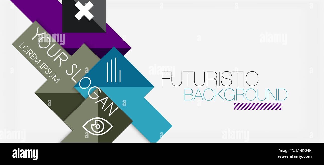 Square shapes banner design, geometric abstract background. Square ...