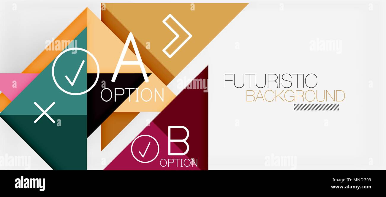 Minimalistic triangle modern banner design, geometric abstract ...