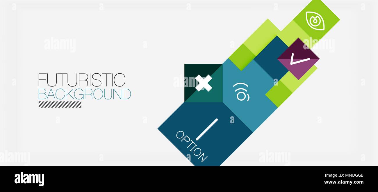 Square shapes banner design, geometric abstract background. Square ...