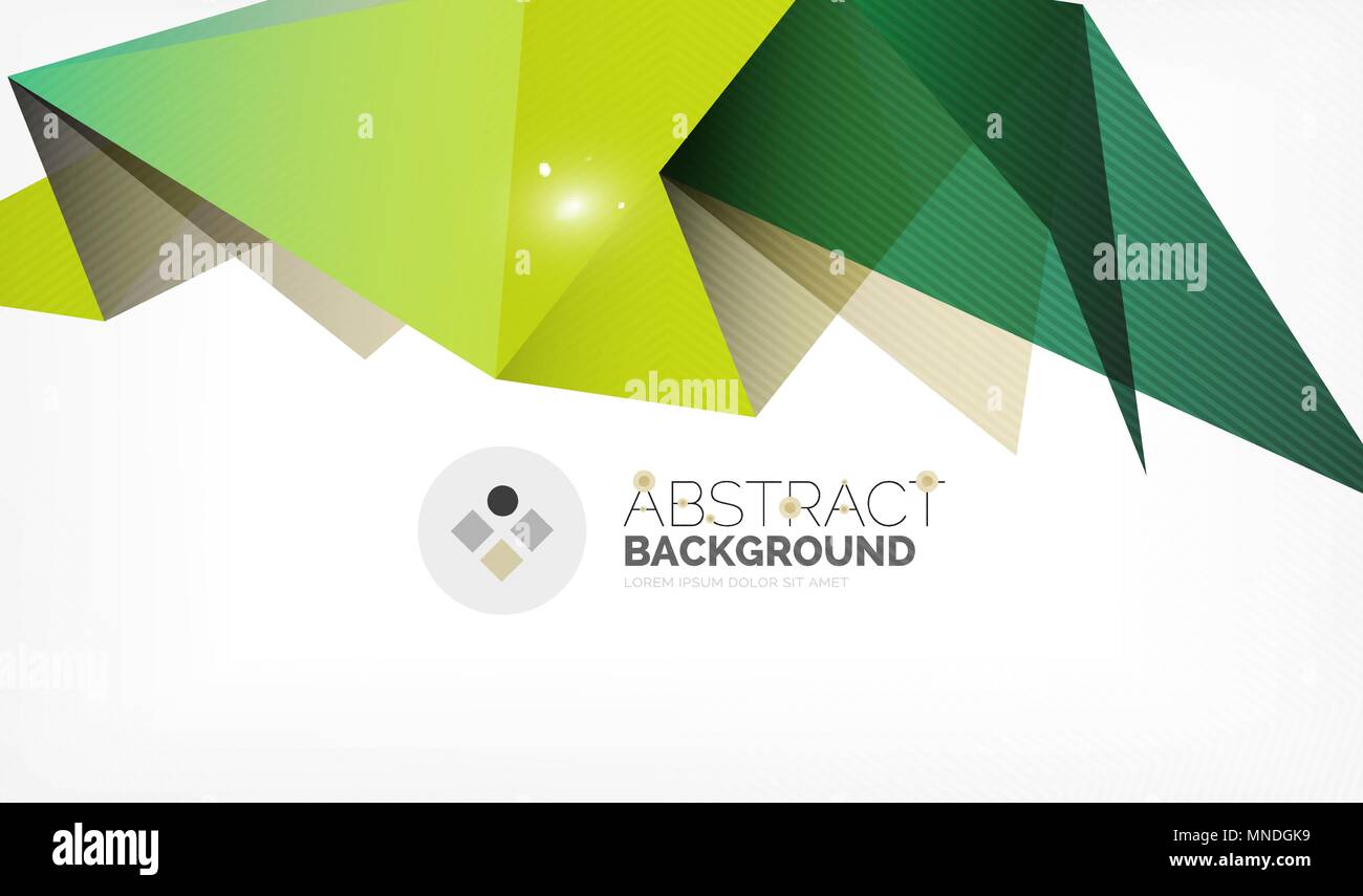 Triangle design business template with lights. Triangle design business ...