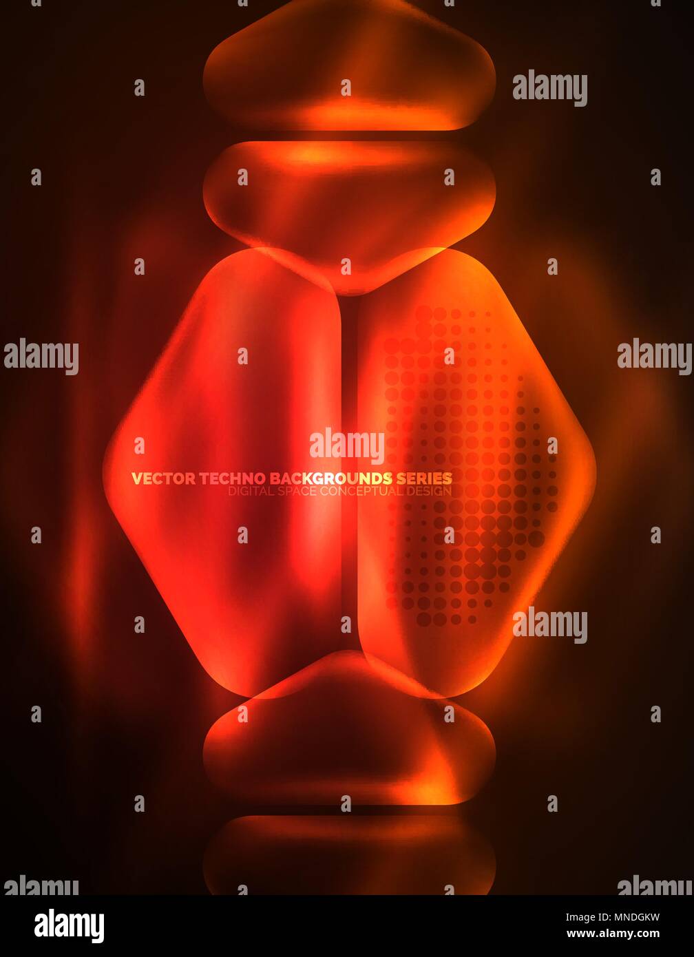 Dark triangle tunnel glowing Stock Vector Images - Alamy