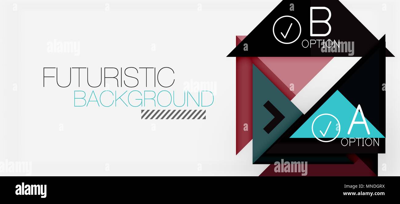 Minimalistic triangle modern banner design, geometric abstract background. Minimalistic triangle ...