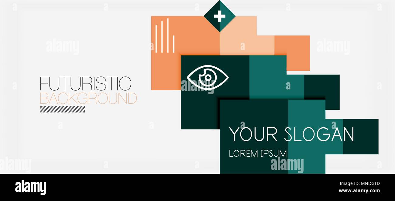 Square shapes banner design, geometric abstract background. Square ...