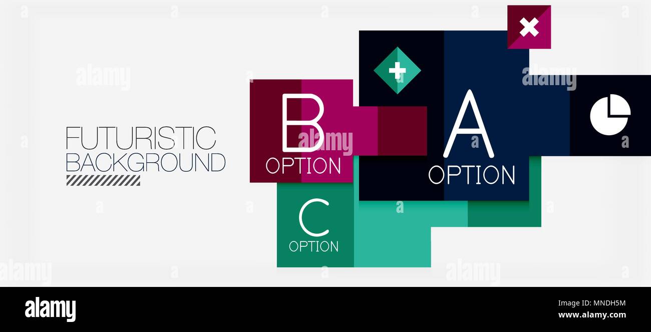 Square shapes banner design, geometric abstract background. Square ...