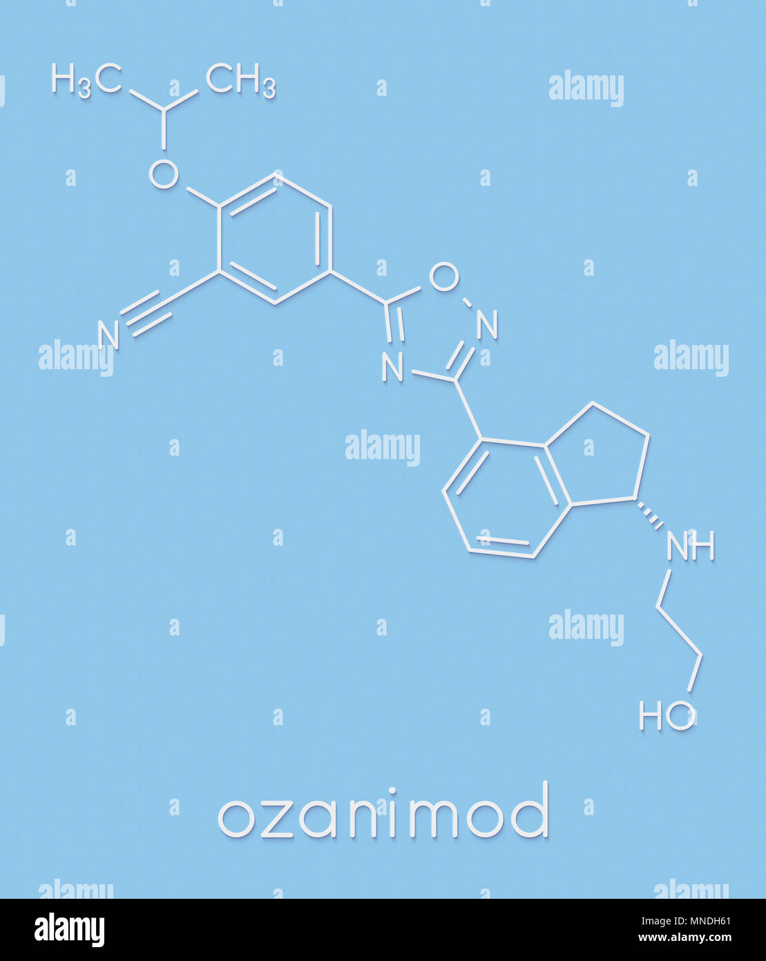 Ozanimod Anti Inflammatory Drug Molecule S1pr1 Modulator Skeletal