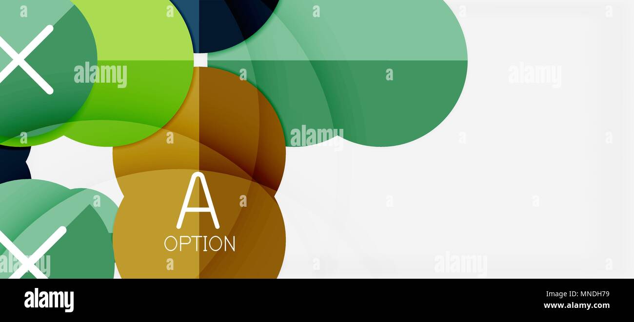 Paper geometric circle banner template. Paper geometric circle banner ...