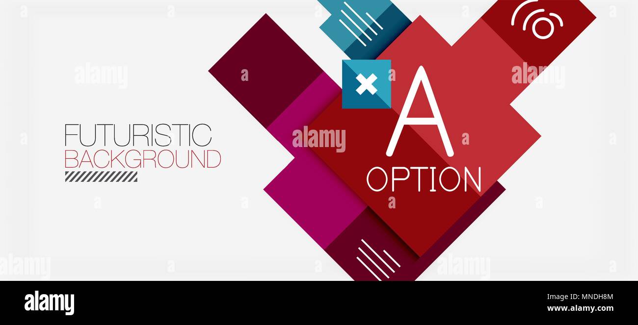 Square shapes banner design, geometric abstract background. Square ...