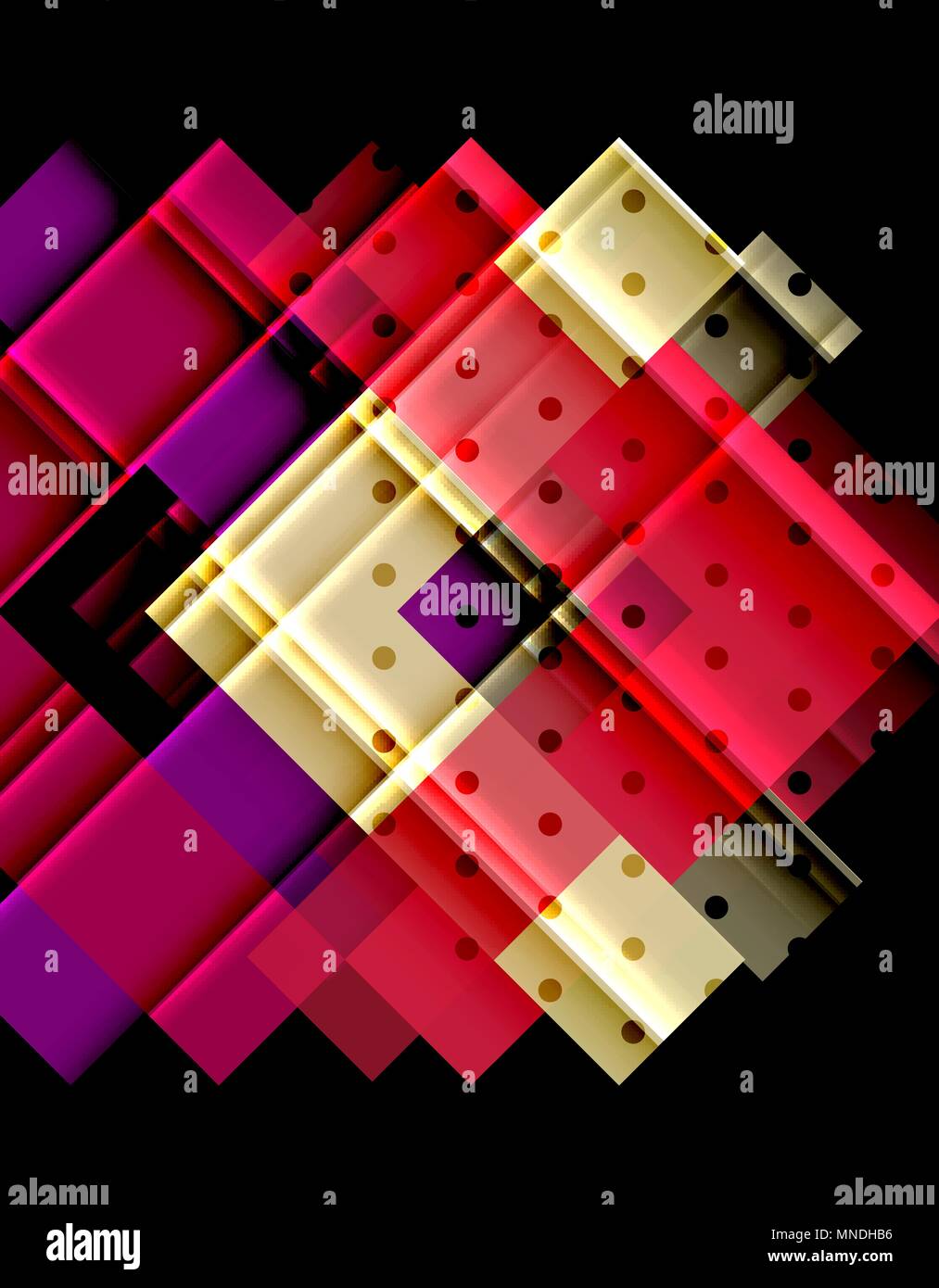 Colorful triangles and arrows on dark background. Colorful triangles ...
