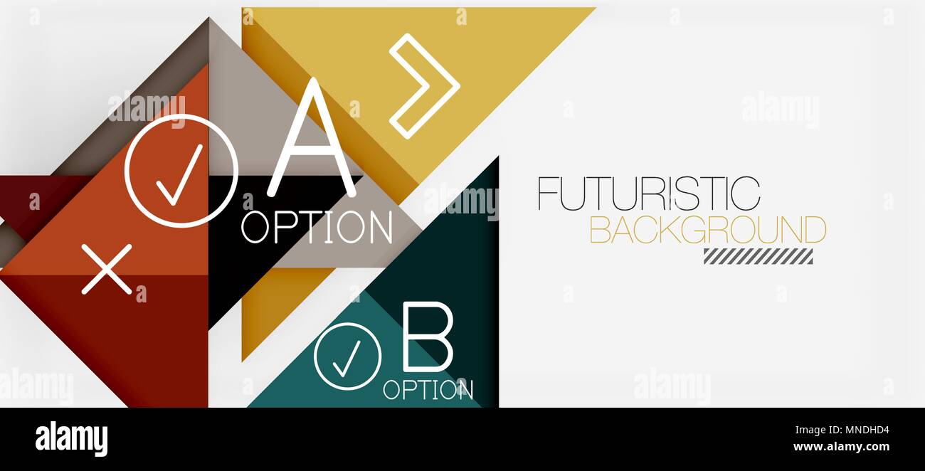 Minimalistic triangle modern banner design, geometric abstract background. Minimalistic triangle ...